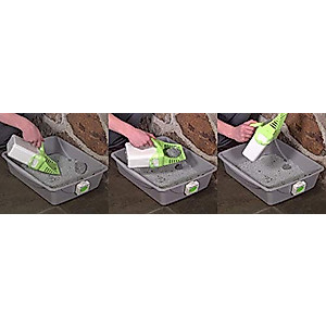 Neater Pet Brands - Neater Scooper Cat Litter Sifter - Bulk Pack Value Bundle Includes 195 Refill Bags - Mess Free Cat Litter Scoop to Bag Waste Bin System with Extra Waste Bags (Grey)