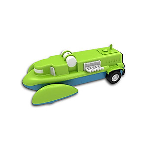 POPULAR PLAYTHINGS Magnetic Mix or Match Vehicles 4 Toy Play Set, 9 Pieces