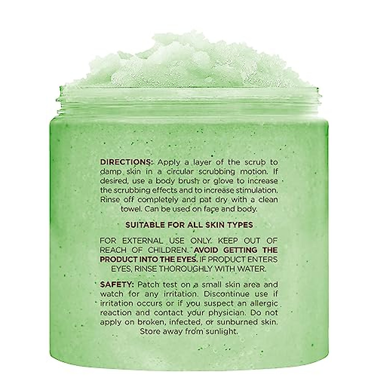 Brooklyn Botany Green Tea Honey Sugar Scrub for Body 10 oz – Deeply Hydrating and Gently Exfoliating Body Scrub for Women and Men – Moisturizing and Nourishing the Skin
