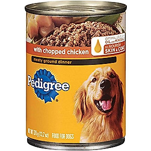 Pedigree Meaty Ground Dinner Multipack Chicken And Beef Dog Food 13.2 Ounces (Two 12-Can Cases)