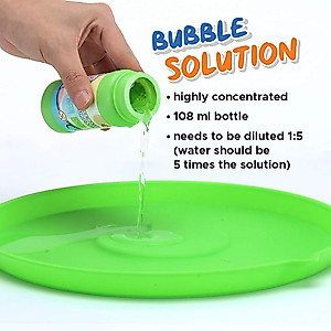 OleOletOy Giant Bubble Wand Set: Big Bubble Maker Toy for Kids and Adults with Bubble Refill, Fun Outdoor and Indoor Activity for Girls, Boys, Toddlers and Children to Enjoy