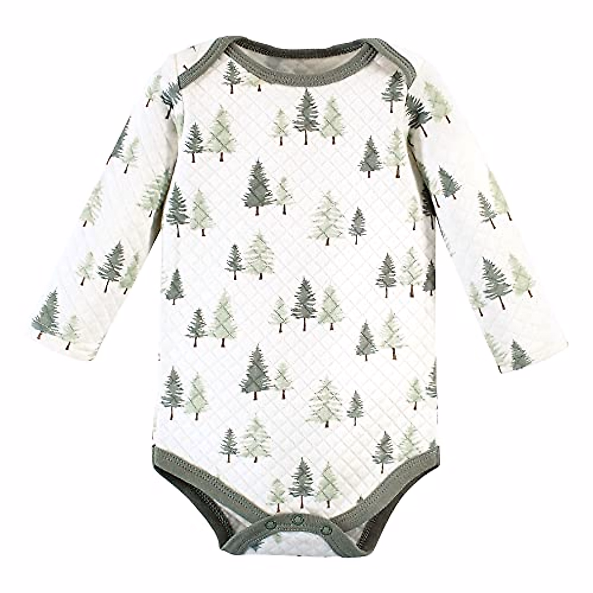 Hudson Baby unisex baby Quilted Long Sleeve Cotton Bodysuits and Toddler T Shirt Set, Forest Animals, 0-3 Months US