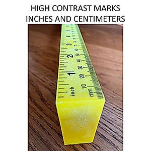 Swanson Tool Co PL0024 24 inch Speedlite Ruled-Edge Composite Level with Inches/Metric Marks (60 cm) 3 Bubble Vials for 0°/90°/45° Measurements,Yellow