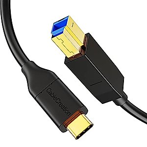 CableCreation USB 3.1 C to USB B Cable 4FT, USB Printer Cable USB B to C 10Gbps for Thunderbolt 3 Host MacBook Pro Air USB B Printer, External Hard Drive, Docking Station, Scanner, 1.2M Black