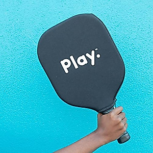 Play Paddles Indoor/Outdoor Pickleball Paddle - USA Pickleball Approved - Carbon Fiber and Polymer Honeycomb Composite Core - Hyper-Grip™ Surface and Graphite Face - Cushioned Grip Handle (Sprinkles)