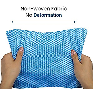 SCRUBIT Reusable Cleaning Wipes, Handy Wipes for Kitchen and Office - Dish Cloths for Washing Dishes - Multi Purpose Disposable Cleaning Towels (12 x 20 in) 72 Pack (Blue)