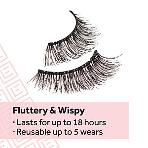 Eylure Texture False Lash, Style No. 117, Reusable, Adhesive Included, 3 Pair