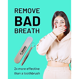 Tongue Scraper for Adults - Oral Care Tool to Remove Plaque, Fight Bad Breath and Enhance Teeth Care, Ergonomic Handle for Better Hygiene also for Kids, Comes With Storage Box, Easy Use, Sterilizable