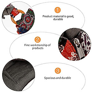 BESTOYARD Thai Hobo Crossbody Bag Shoulder Bag Messenger Bag Hippie Boho Bohemian Purse