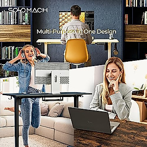 SOHOMACH Electric Standing Desk - Adjustable Height with Memory Preset, 48 x 24 Inches Ergonomic Design Home Office Standing Desk
