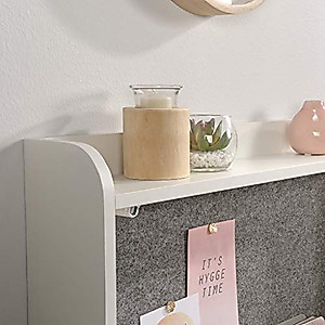 Sauder Anda Norr Wall Desk, White Finish