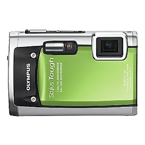 Olympus Stylus Tough 6020 14MP Digital Camera with 5x Wide Angle Zoom and 2.7 inch LCD (Green) (Old Model)