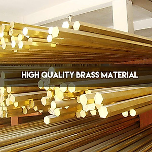 HQMPC Brass Flare Connector Gas Adapter Union Brass Flare Fitting Gas Connector Gas Fititng 1/4" FlareX1/4" Flare 12Pcs