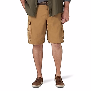 Lee mens Big & Tall Dungarees New Belted Wyoming Cargo Shorts, Bourbon, 44 US