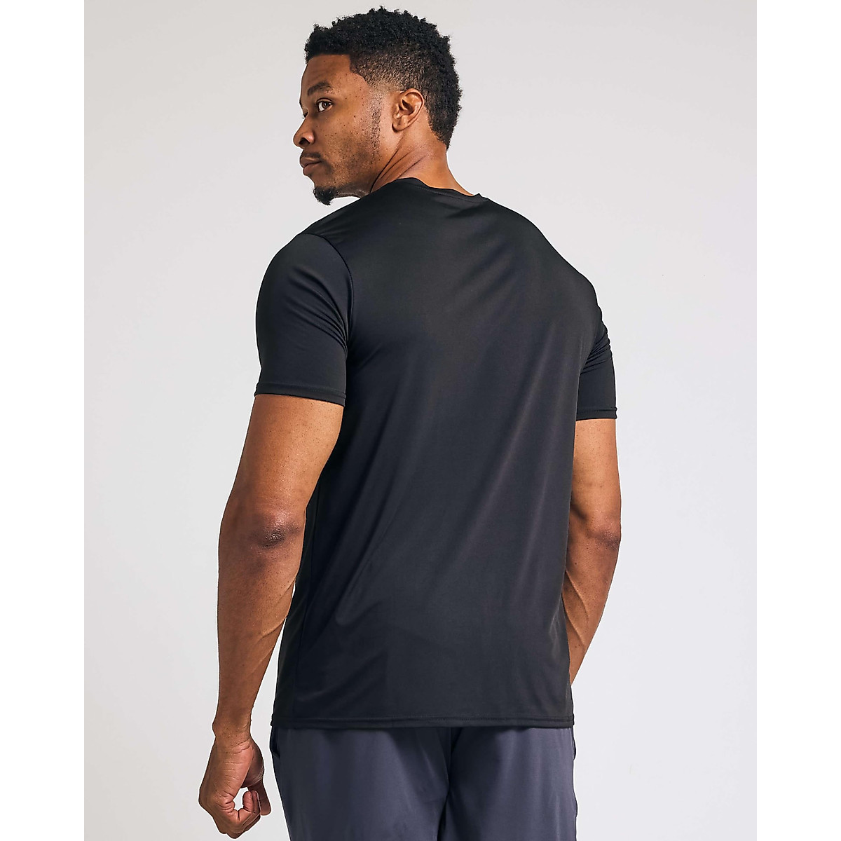 Big and Tall King Size Mens Quick Dry Dri Fit Active Wear Workout Running Training Athletic Performance Short Sleeve Crew Pocket T-Shirt Undershirt Essentials Top Tee ropa Hombre- Set 6, 3XLT
