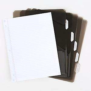 Five Star Flex Hybrid NoteBinder, 1 Inch Binder with Tabs, Notebook and 3-Ring Binder All-in-One, Blue (29328AD2)
