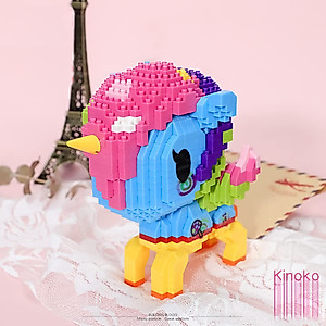Uvini Micro Blocks Adult Building Blocks Unicorn Toy Set, Unicorn Model to Build, Best Gift for Girls, Adult Gift 897pcs