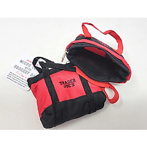 Trader Joes Reusable Grocery Bag and Micro Tote, 2 Bags in One, Washable Shopping, Small, Mighty, Compact and Convenient