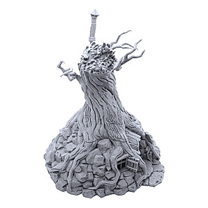 Witch's Hovel DND Terrain Compatible with Dungeons and Dragons, 28mm Miniature Wargaming, Tabletop RPGs, Wargame Scenery