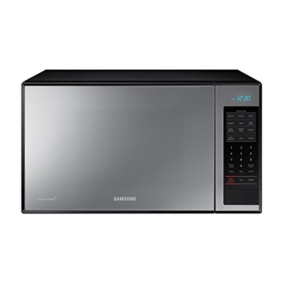 Samsung MG14H3020CM 1.4 cu. ft. Countertop Grill Microwave Oven with Ceramic Enamel Interior, Black Mirror Finish