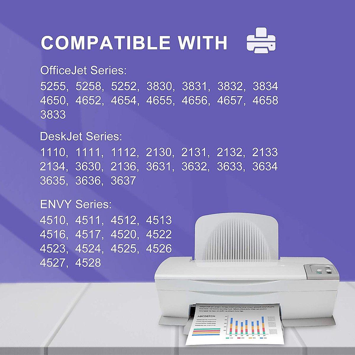 MYINK Remanufactured Ink Cartridge Replacement for HP 63 XL 63XL 1 Black 1 Color, 2 Pack Fit Printer 4520 5255 3830 5258 4650 1112 4655 3630 3631 4652 4512 3632