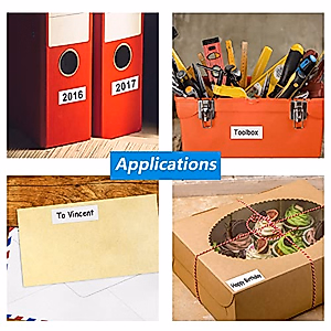 Weemay 5 Pack TZe-241 18mm 0.7 Laminated White Tape Compatible for Brother Label Maker P Touch 3/4 Inch TZe241 Black-on-White TZe Label Tape for Ptouch PT-D400AD PT-D610BT PT-D600 PT-D410 Printer