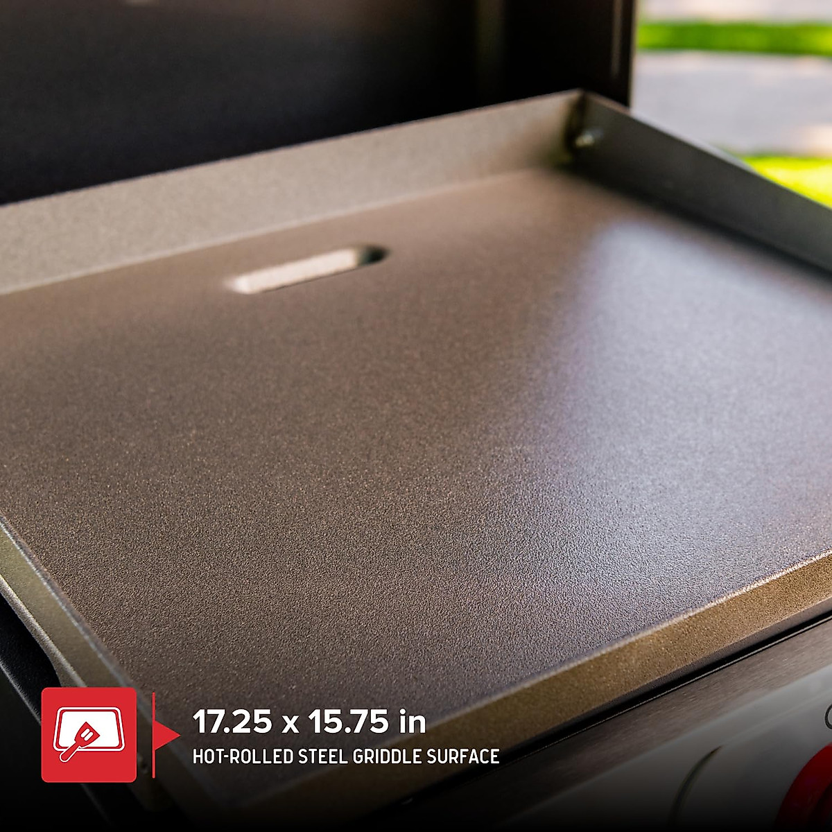 Nexgrill Daytona 1-Burner Portable Gas Griddle with Built-In Lid, 12,000 BTUs, 271 SQ In Cooking Space, Small Tabletop Propane Griddle for Outdoor Cooking, Camping, BBQs, and Parties - 820-0081