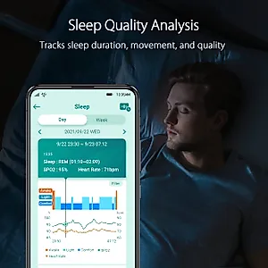 ASUS VivoWatch 5 (HC-B05) Intelligent Wearable smartwatch for Heart Rate, Skin Temperature and Sleep Monitoring with Built-in GPS and up to 14 Day Battery Life, Google Fit and Apple Health Supported