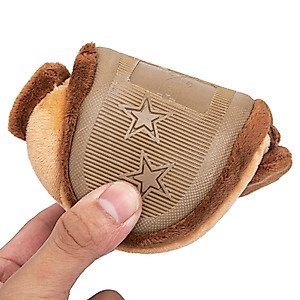 Knemksplanet Toddler Boys Girls Fuzzy Slippers Kids Cute Cartoon Unicorn Dinosaur Bunny Shoes Non-Slip Animals Fluffy Plush House Slippers Fur Lined Warm Indoor Bedroom Shoes