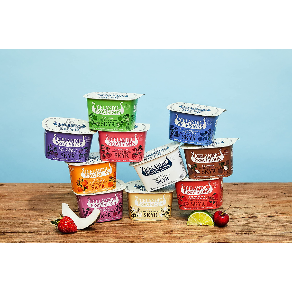 Icelandic Provisions 5.3oz Traditional Skyr Yogurt, Vanilla, Icelandic Cultured Dairy Product With 15g Protein/Serving | Thick & Creamy Texture | More Protein & Less Sugar Than Yogurt