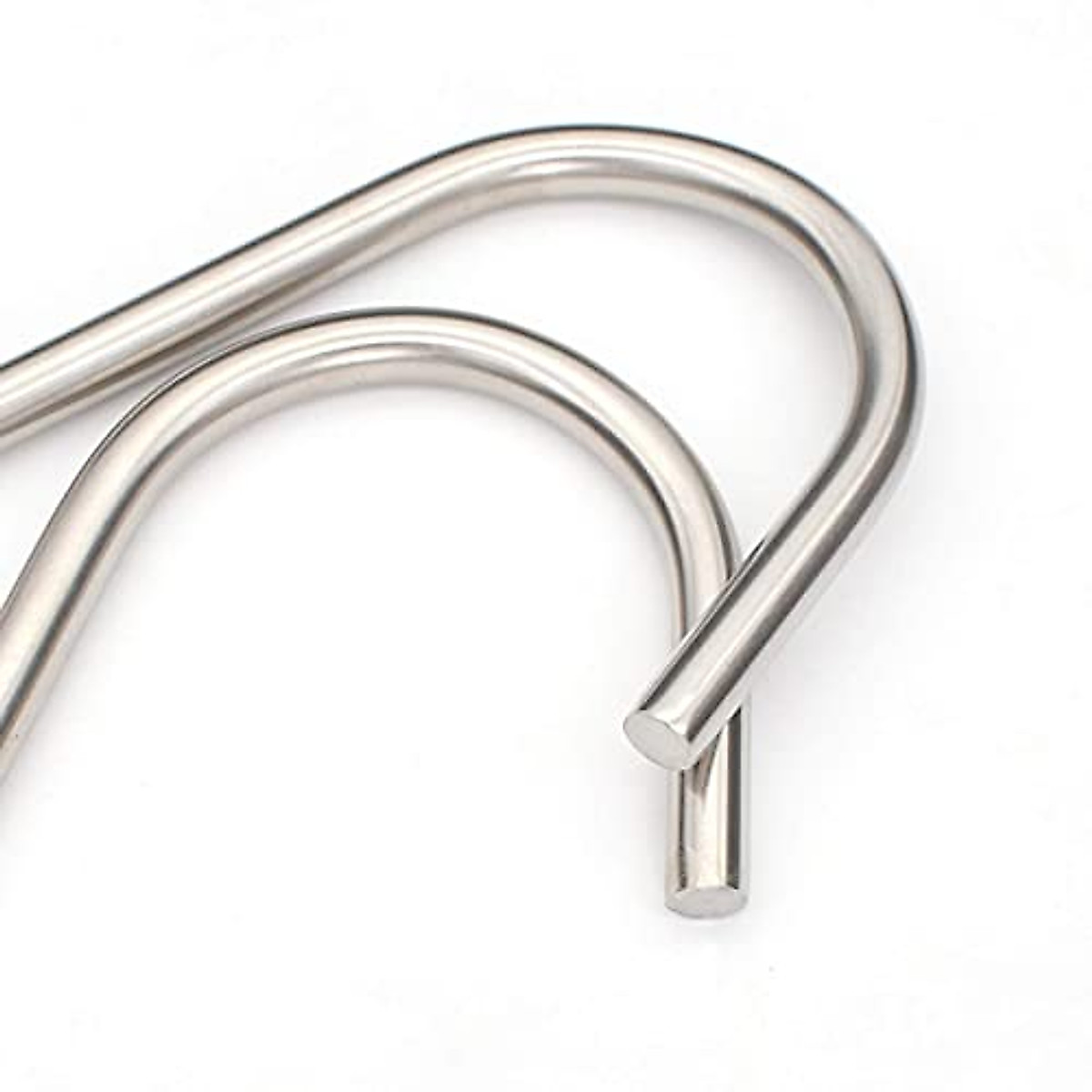 HONSHEN 8 Inch Meat Hook,8mm Heavy Duty S-Hooks Stainless Steel Meat Processing Butcher Hook (Meat Hooks 8inch8mm4p)