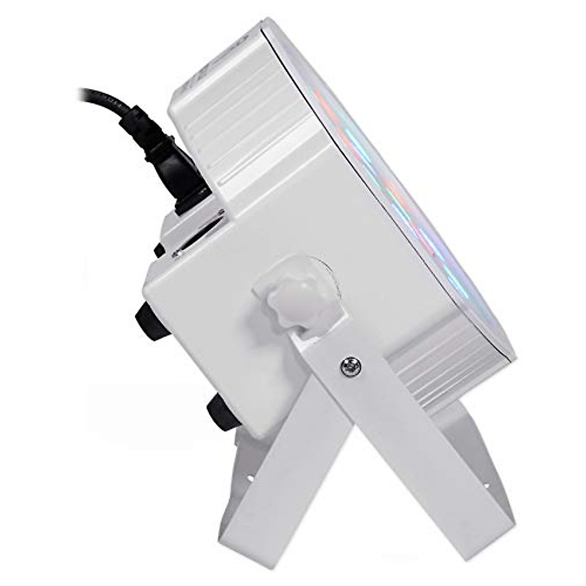 (8) Rockville RockPAR50 LED RGB Compact Par Can DJ/Club/Stage DMX Wash Light - White