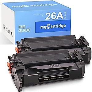 MYCARTRIDGE 26A Toner Cartridge Compatible Replacement for HP 26A CF226A 26X CF226X Fit for Laserjet Pro M402n M402dn M402dw MFP M426fdw M426dw M426fdn M402 Printer 2 Pack Black CF226A Toner