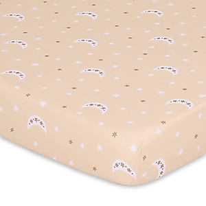 The Peanutshell Mini Crib Sheet Set - 3 Pack - Multiuse for Pack n Play, Playard, Playpen, Mini Crib - Boho Rainbow