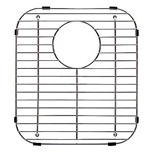 Franke Evolution Universal Double Bowl Sink Protection Grid in Stainless Steel with Rear Drain, FGD75, 13.125" x 11.625" x 1.25"