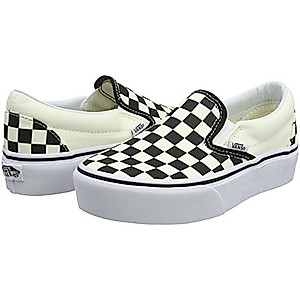 Vans Men's Low-Top Slip On Trainers, Black and White Checker W, 9