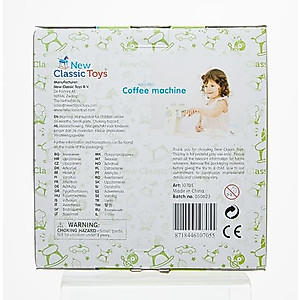 New Classic Toys 10705 Coffee Maker, Multicolor (White), 3 years to 9 years