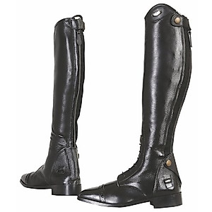 TuffRider Ladies Regal Field Boots | Color - Black | Size - 9 | Shape - Extra Slim