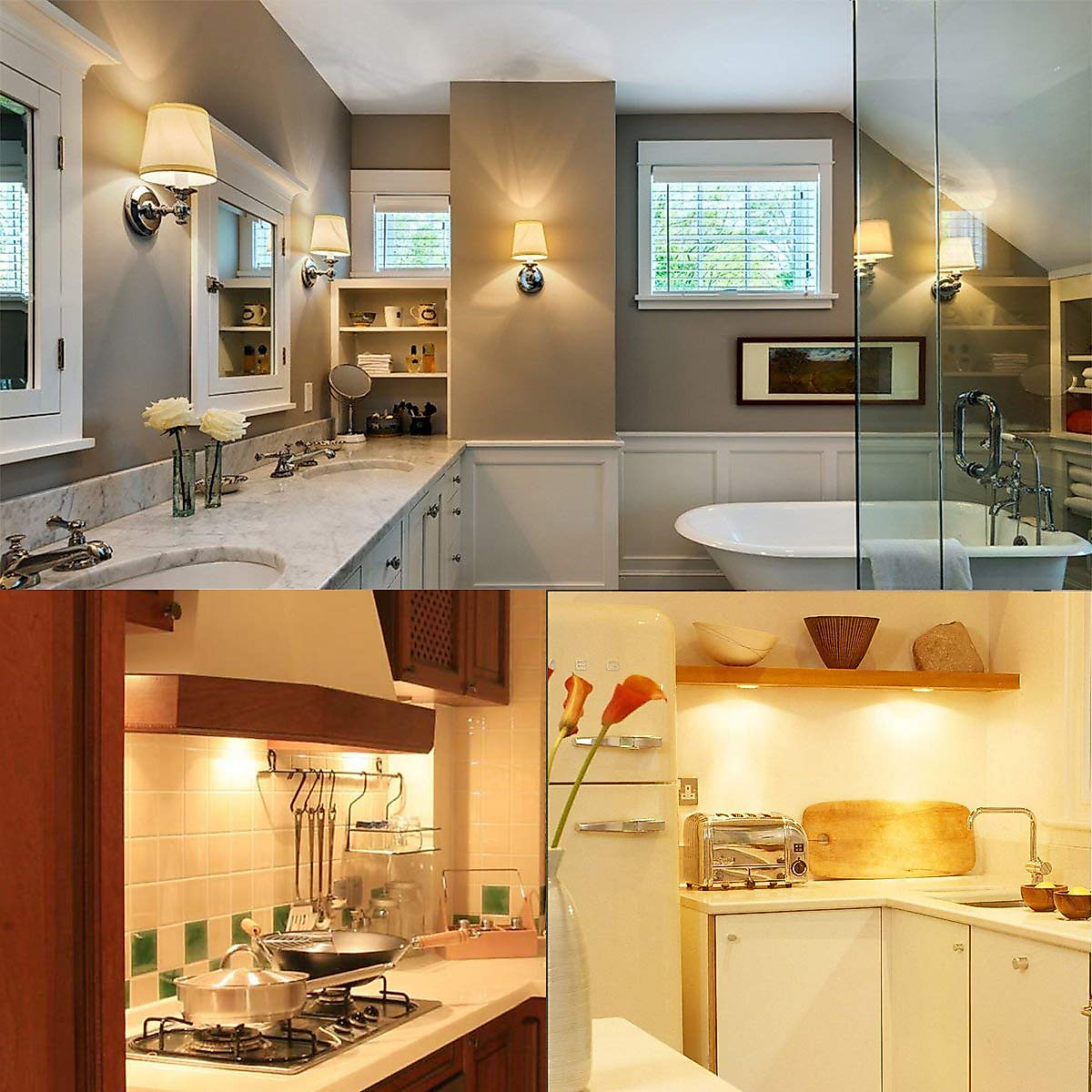 SYXKJ GY8.6 LED Bulb, 7W G8 Led Lamps, 75W Halogen Bulb Replacement, G8/GY8.6 Bi-pin Base G8 Light Bulbs, AC120V 750LM, Under Cabinet Counter Light, 2Pack (Warm White 3000k)