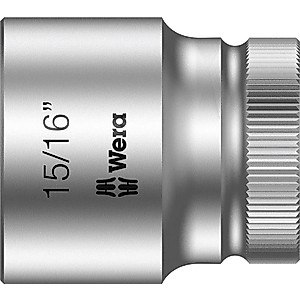 Wera - 5003629001 Zyklop 8790 HMC 1/2" Socket, Hex head 15/16" x Length 37mm