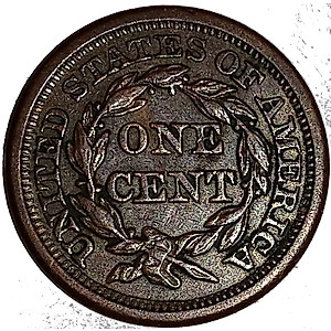 1839-1857 Braided Hair Large Cent by US Mint