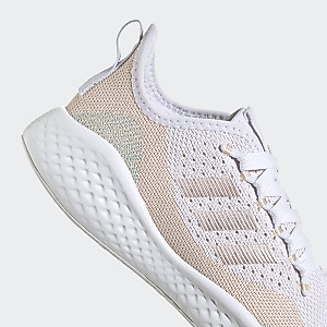 adidas Women's Fluidflow 2.0 Running Shoe, FTWR White/Almost Pink/Bliss Orange, 7.5