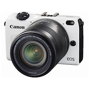 Canon EOS M2 Mark II 18.0 MP Digital Camera with 18-55MM F/3.5-5.6 IS EF-M STM Lens (White) - International Version (No Warranty)