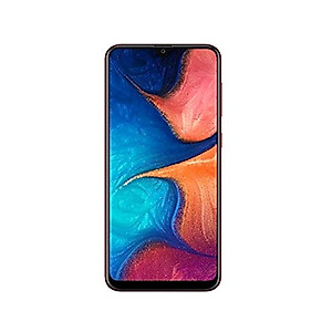 Samsung Galaxy A20 SM-A205GDS 32GB, Dual Sim, 6.4" Infinity-V Display, Dual Rear Camera, 3GB RAM, GSM Unlocked International Model, No Warranty (Red)