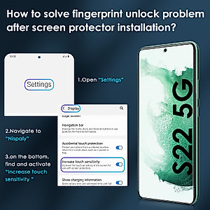 ivoler [2+2 Pack Tempered Glass Screen Protector for Samsung Galaxy S22 5G 6.1'' 2022 [2 Pack] [Not Fit Galaxy S22Plus&S22 Ultra ] with [2 Pack] Camera Lens Protector with Alignment Frame Clear