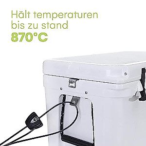 Noa Store Cooler Lock Bracket with Bottle Opener Compatible with Yeti/RTIC Coolers, Made of Highest Grade Stainless Steel (316L) (Silver)