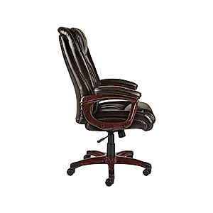 STAPLES 2263720 Westcliffe Bonded Leather Managers Chair Brown