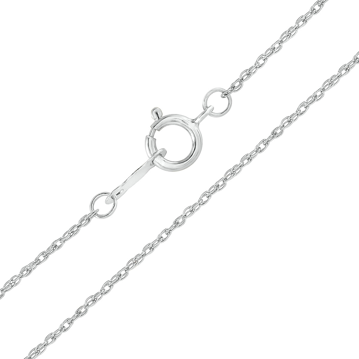 GILDED 10K White Gold 1/4 cttw Natural Round-Cut Diamond (I-J Color, I2-I3 Clarity) Twist Cross Pendant-Necklace,18"