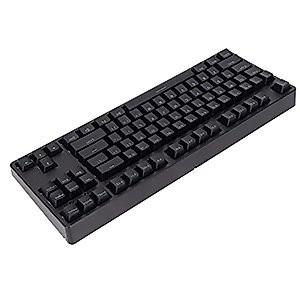Gaming Keyboard, Quick Response 87 Keys Wired Widely Compatible Computer Keyboard Ergonomic Design for Work for Home Gaming for Office(Black)