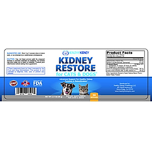 Kidney Restore Cats & Dogs & Kidney Restore Dog Treats Supplement for Canine Renal Pet Support Kidneys